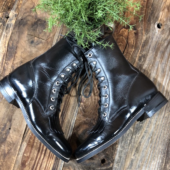 Justin Boots | Shoes | Justin Diamond J Leather Kiltie Ropers 6 | Poshmark